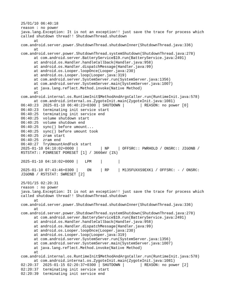 Power Off Reset Reason Backup | PDF | Mobile Linux | Computing