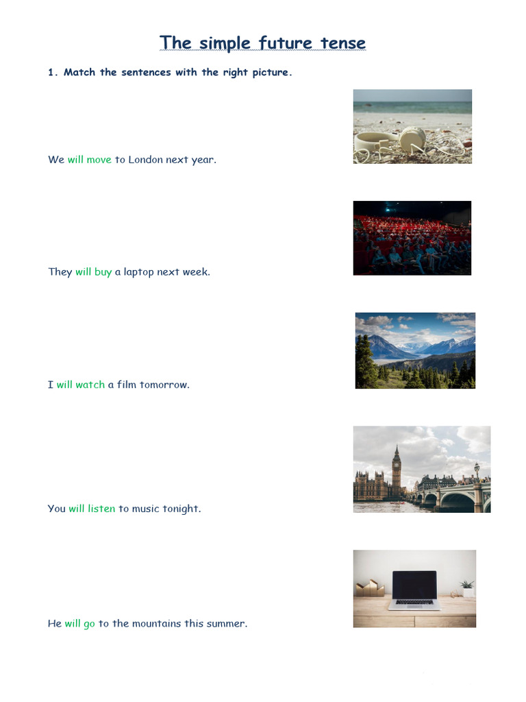 Simple Future Activities | PDF