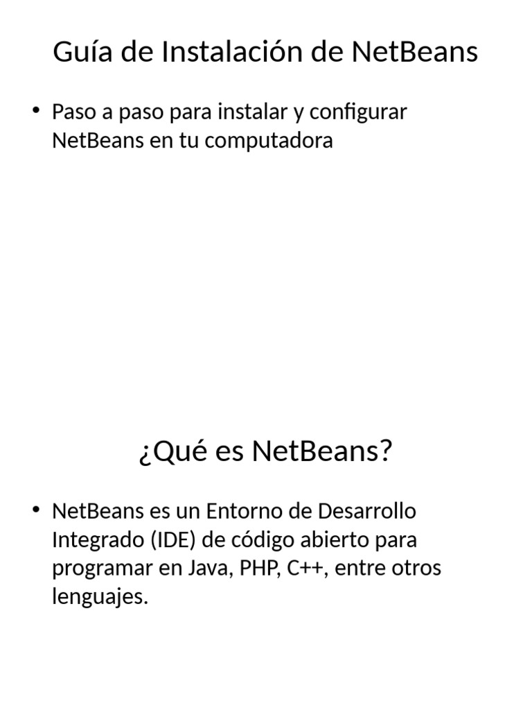 Guia Instalacion NetBeans | PDF