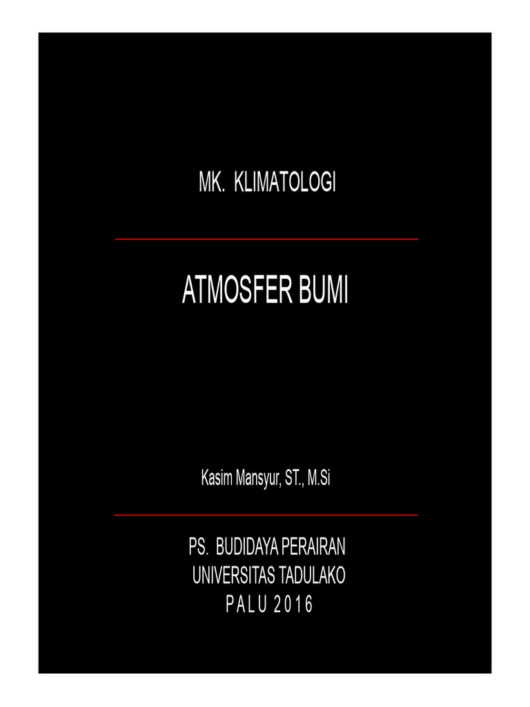 2. Atmosfer Bumi | PDF