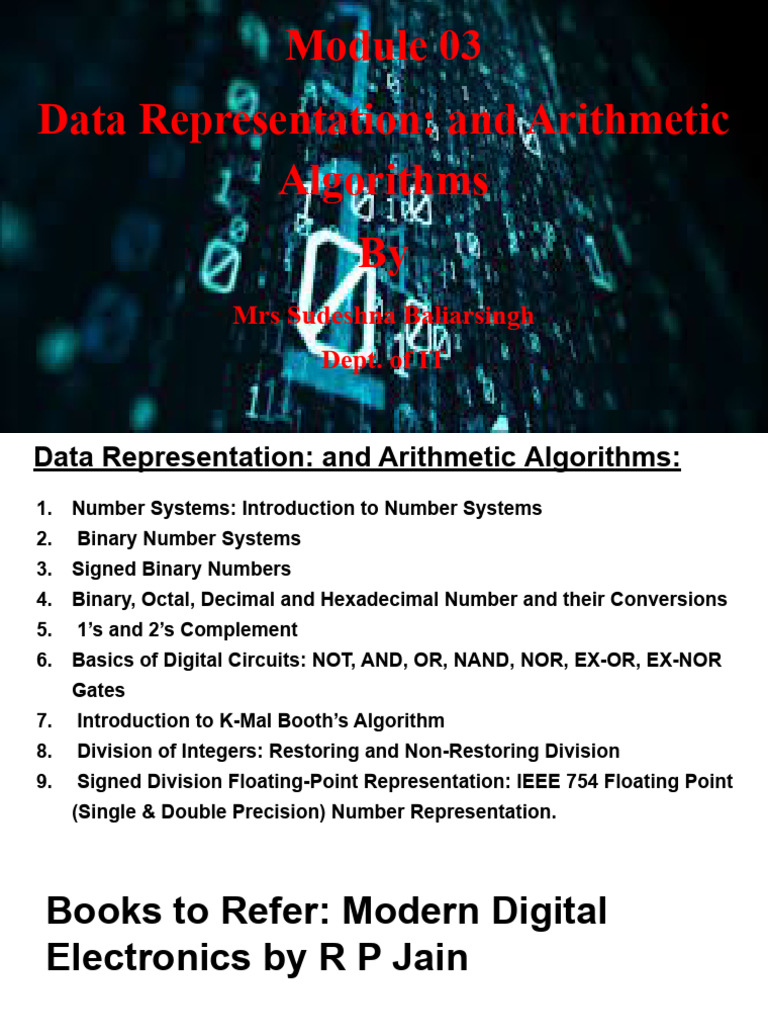 COA Module 3 | PDF | Theory Of Computation | Arithmetic