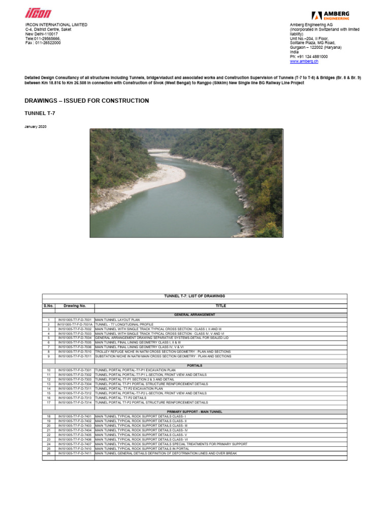 Tunnel T-7 Design and Drawings | PDF | Tunnel | Space