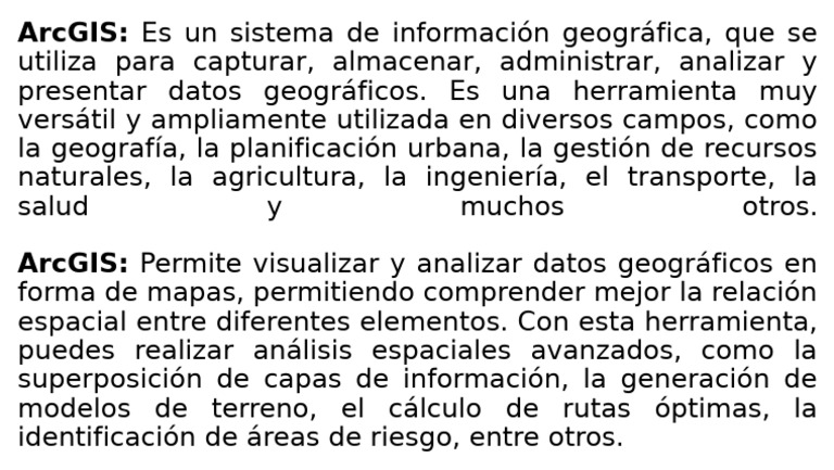 Concepto de Arcgis | PDF