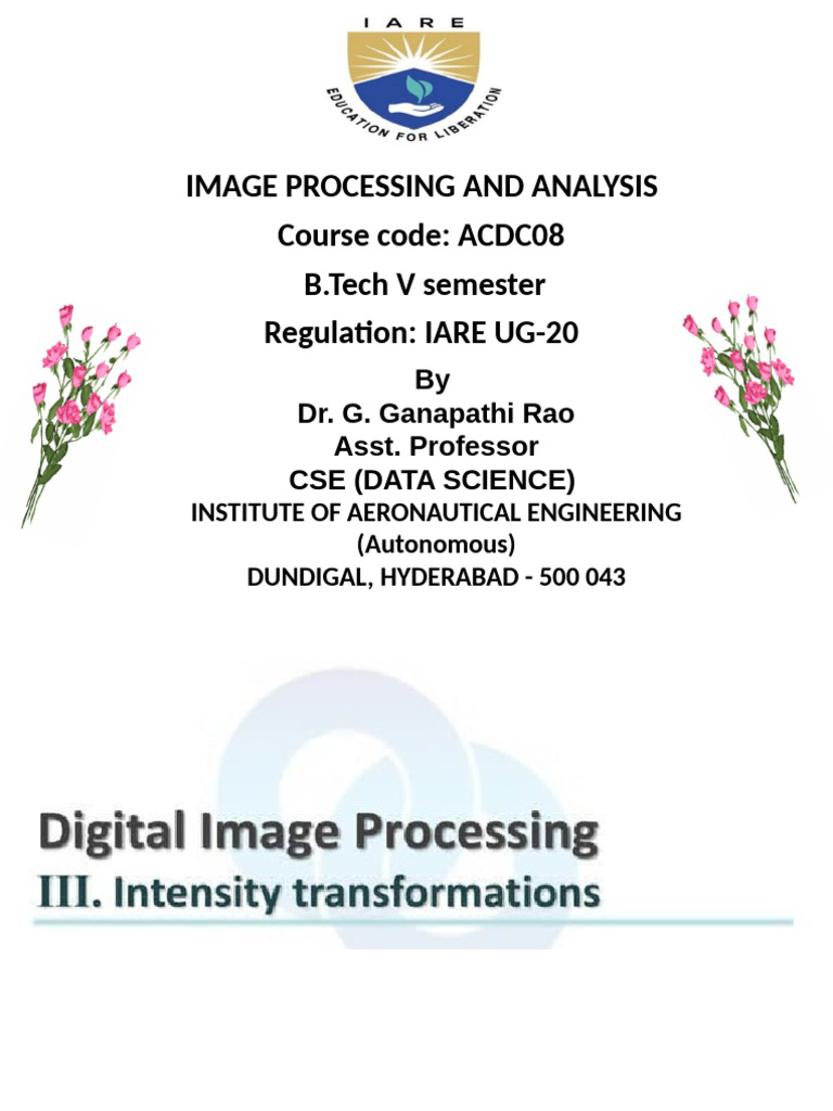 Image Processing Course Acdc08 Pdf
