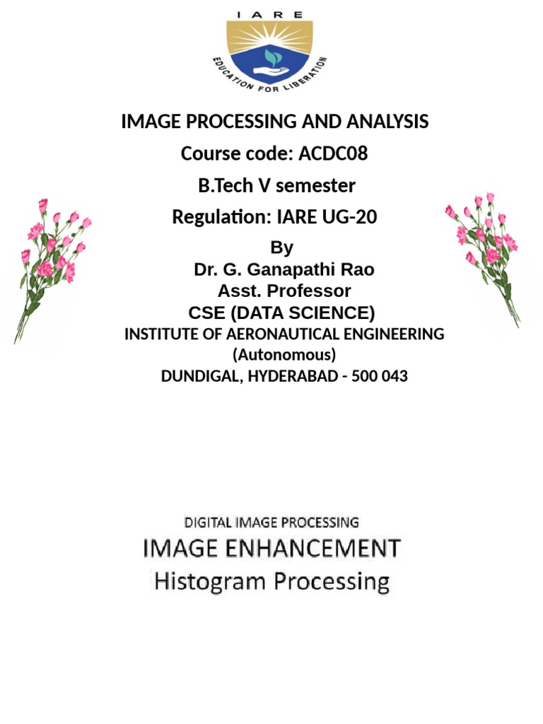 Histogram Processing | PDF | Histogram | Probability Distribution