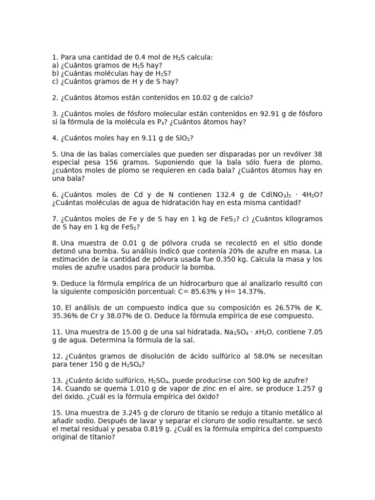 Ejercicios Segundo Parcial | PDF