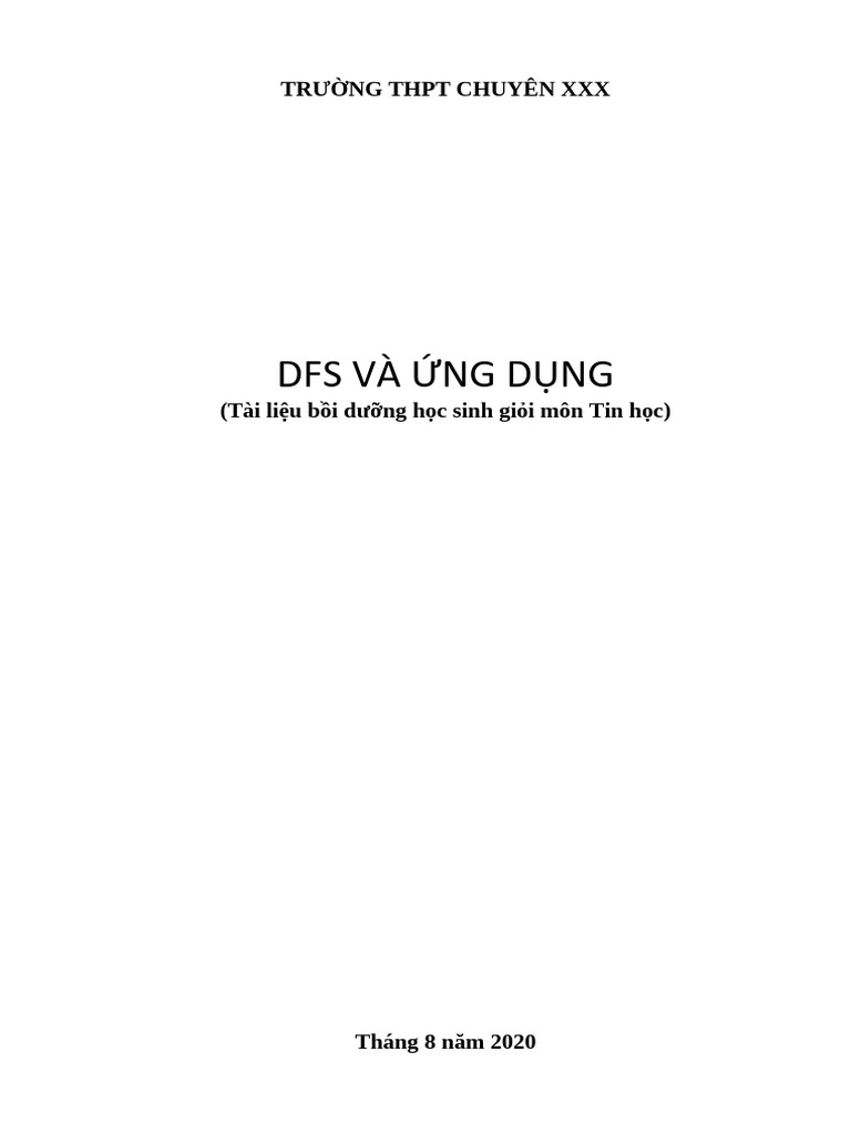 DFS Và NG D NG | PDF