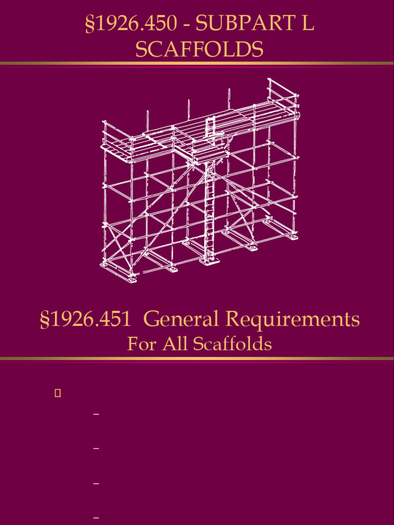 OSHA s New Scaffolding Standard 1718918544 | PDF | Scaffolding ...