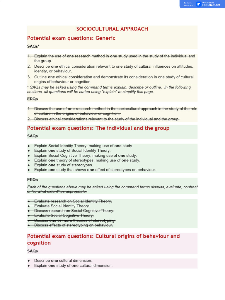 SLOA approach | PDF | Stereotypes | Identity (Social Science)
