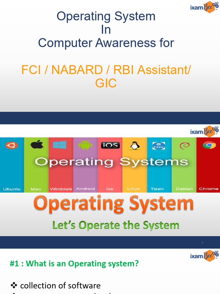 Here The PDF of Computer Awareness For FCI NABARD GIC RBI Assistant Examinations | PDF ...