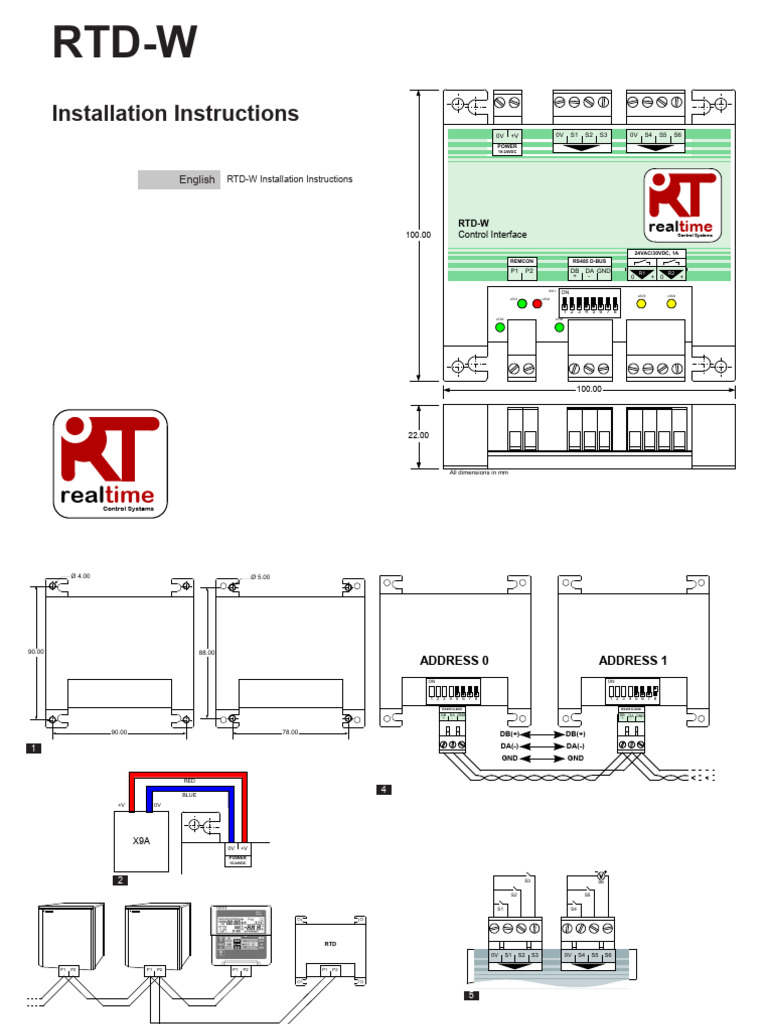 RTD-W Installation Instructions 20670-1.07_EN | PDF | Water Heating ...