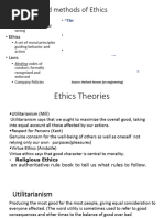 Ethical Models: Potter Box, Kant's Categorical Imperative, and ...