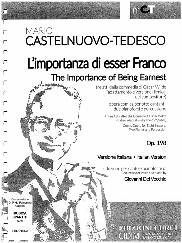 Castelnuovo Tedesco - L'Importanza Di Esser Franco | PDF