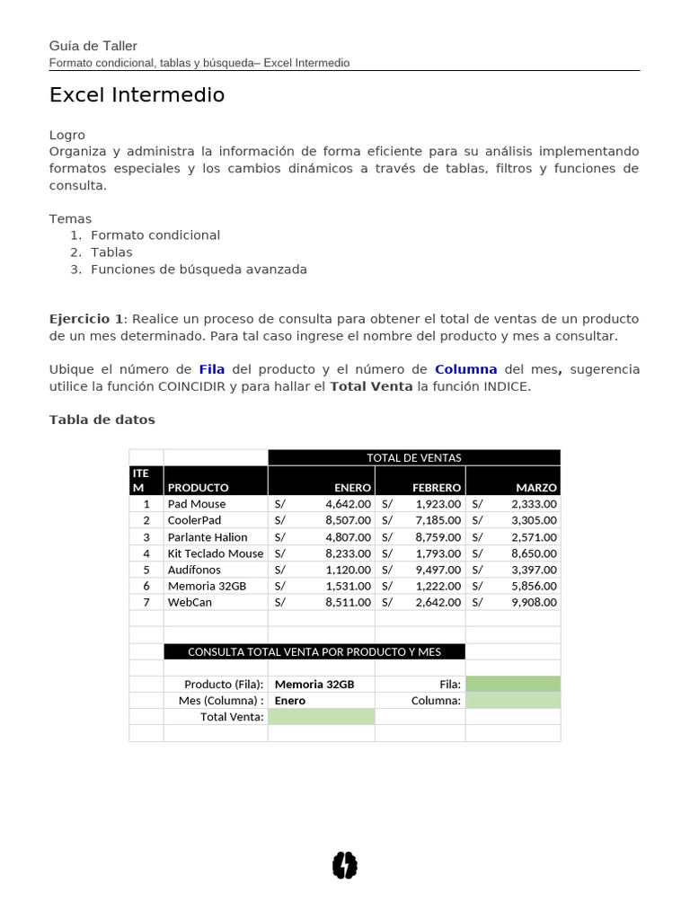 excel intermedio | PDF