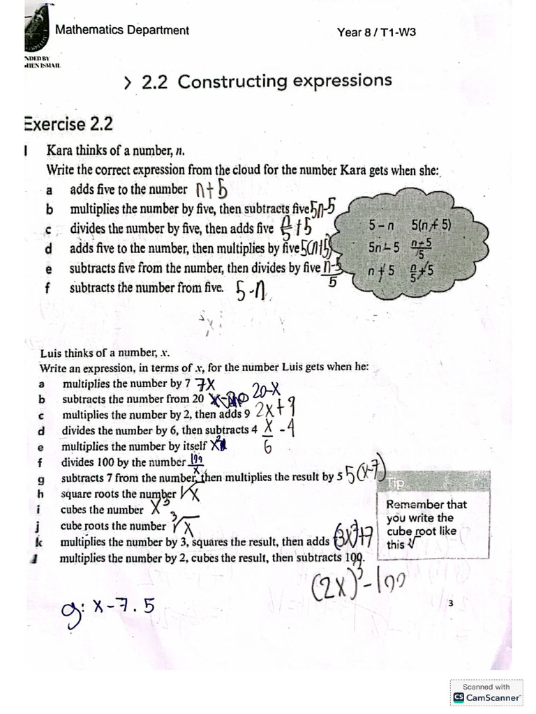 Math T1W3 CW2 | PDF