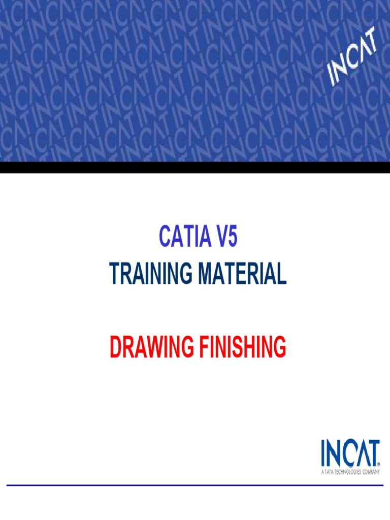 CATIA V5 Drawing Finishing Guide | PDF | Dialog Box | Software