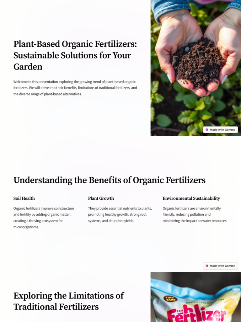 Plant Based Organic Fertilizers Sustainable Solutions For Your Garden ...