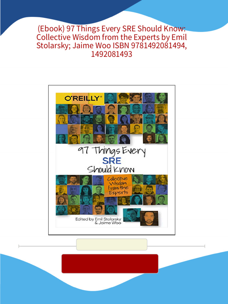 (Ebook) 97 Things Every SRE Should Know: Collective Wisdom From The ...