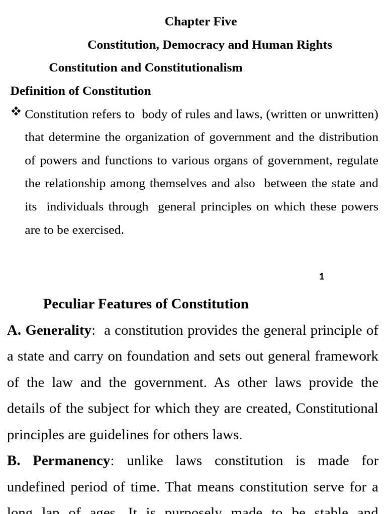 Moral and Citizenship Chapter Five | PDF | Constitution | Justice