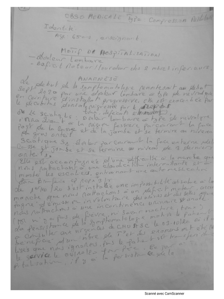 Compression Médullaire | PDF