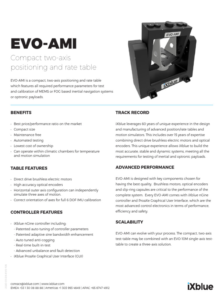 evo-ami-datasheet-2020 | PDF | Electronics | Computer Engineering