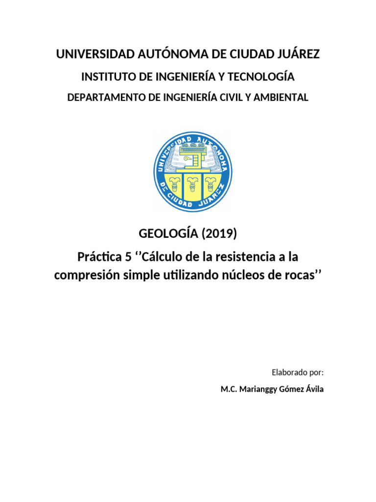 Práctica 6. Compresión Simple | PDF | Kilogramo