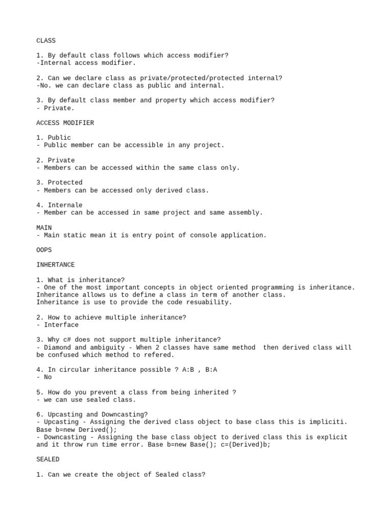 Interview Question | PDF | Programming | Constructor (Object Oriented Programming)