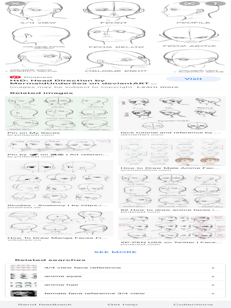 Person Looking in Left Direction Anime Drawing - Google Search | PDF