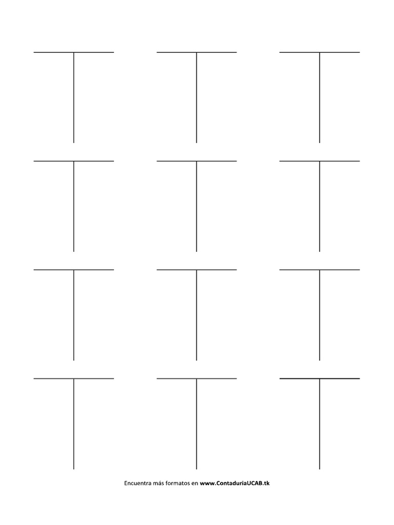 Formato de Cuentas T | PDF