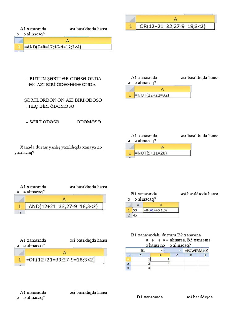 Excel 2010 YENI MESELE-1 | PDF