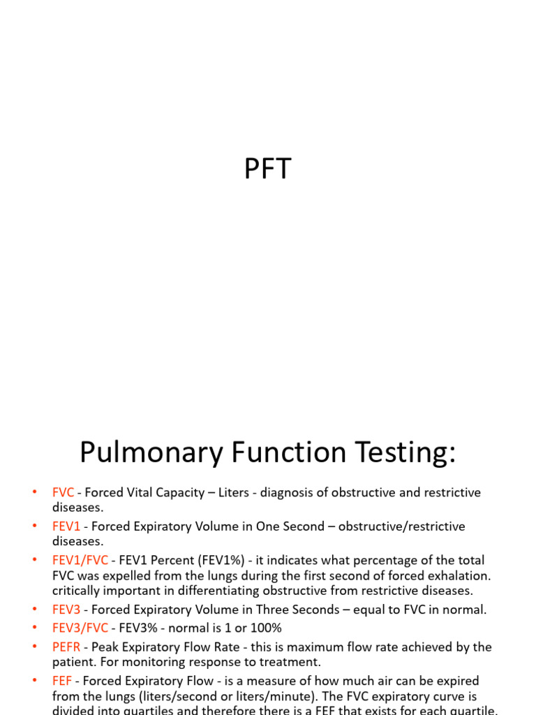 PFT | PDF