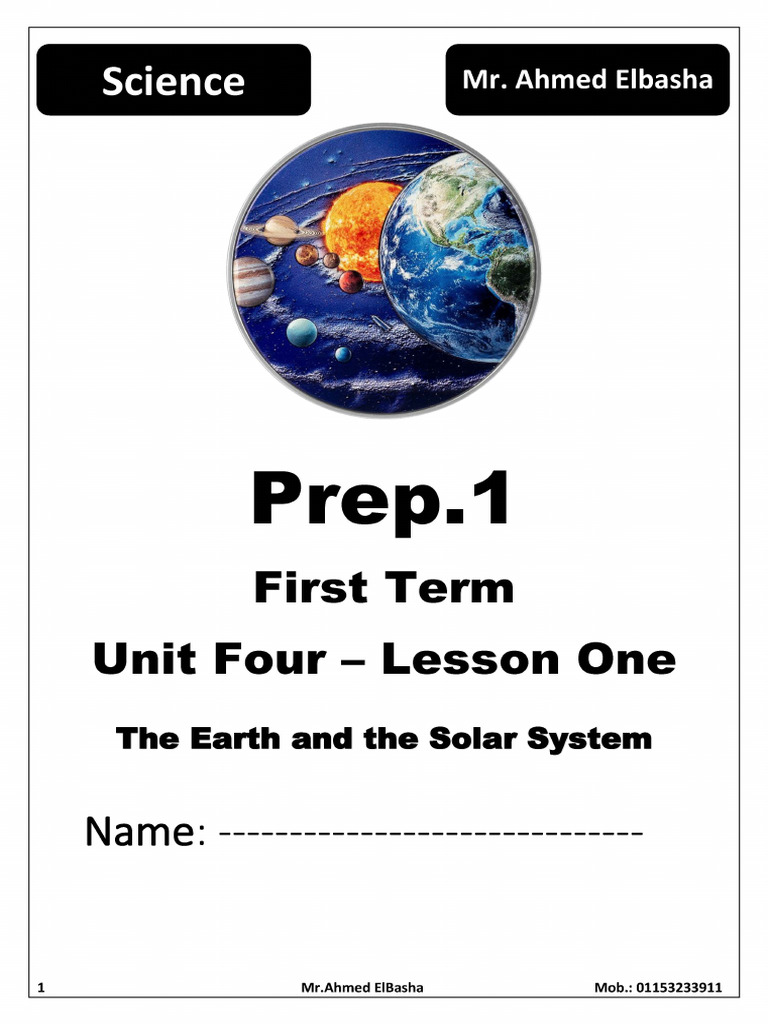 Prep.1 Unit Four - Lesson One 2024 | PDF