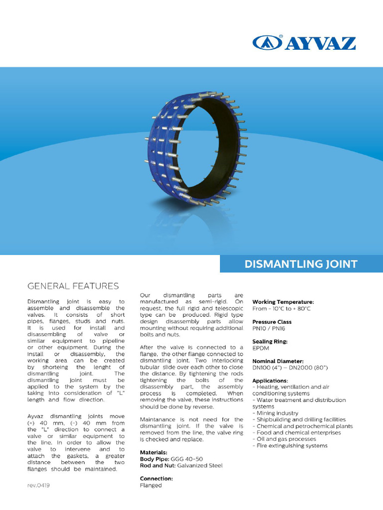 Ayvaz Dismantling Joint | PDF