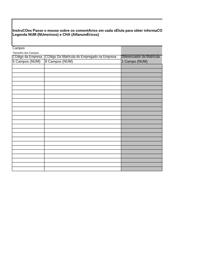 Planilha Movimentar em Lote | PDF