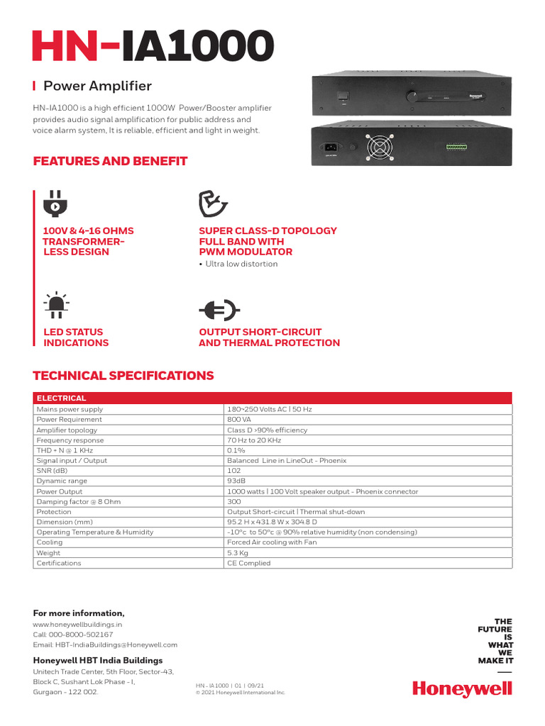 Power Amplifier: Features and Benefit | PDF