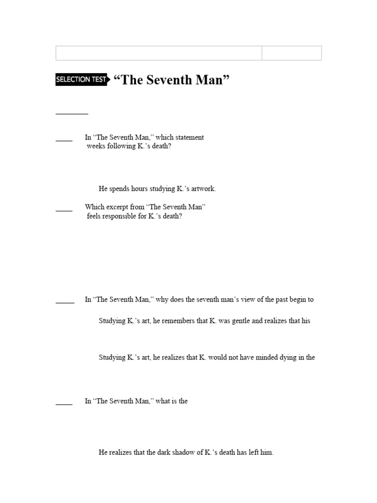The_Seventh_man | PDF | Part Of Speech | Adjective