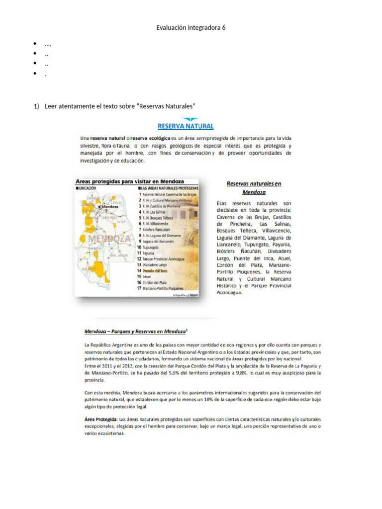 Evaluación Integradora 6 | PDF