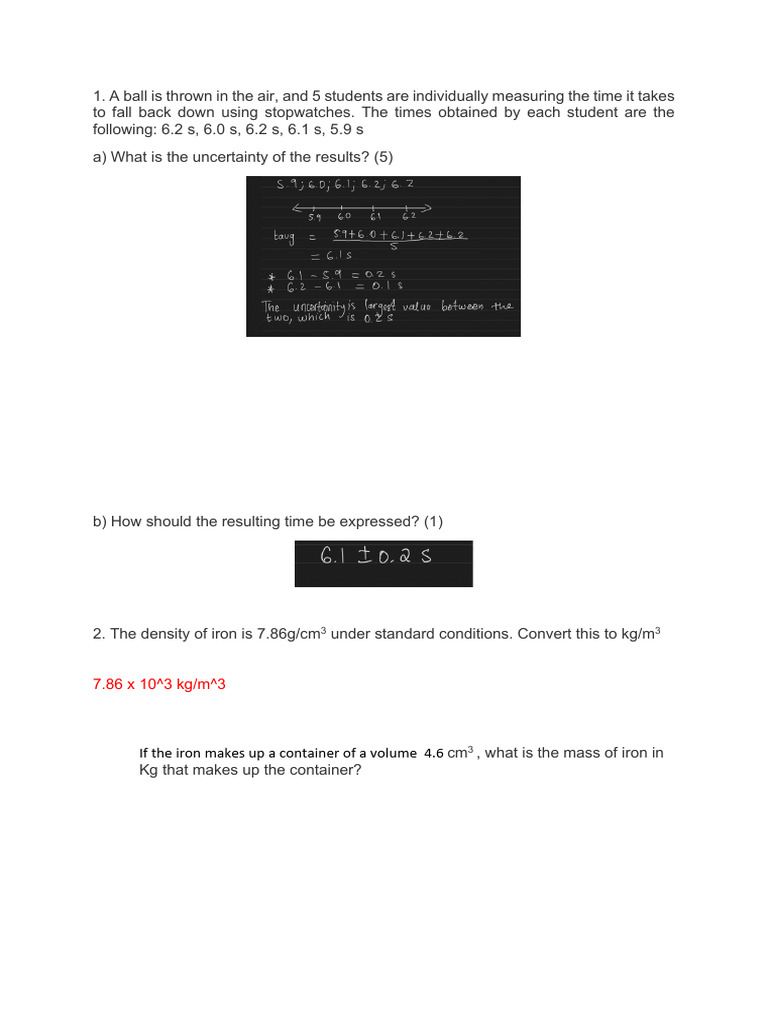 Exam Practice Questions | PDF