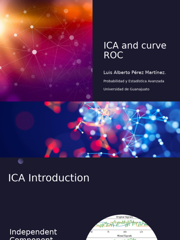 ICA and Curve ROC | PDF | Receiver Operating Characteristic | Applied Mathematics