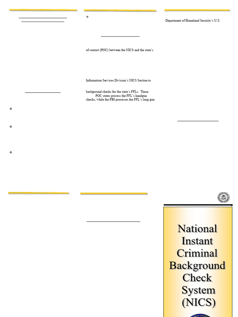 nics-general-brochure-2015 | PDF | National Instant Criminal Background ...