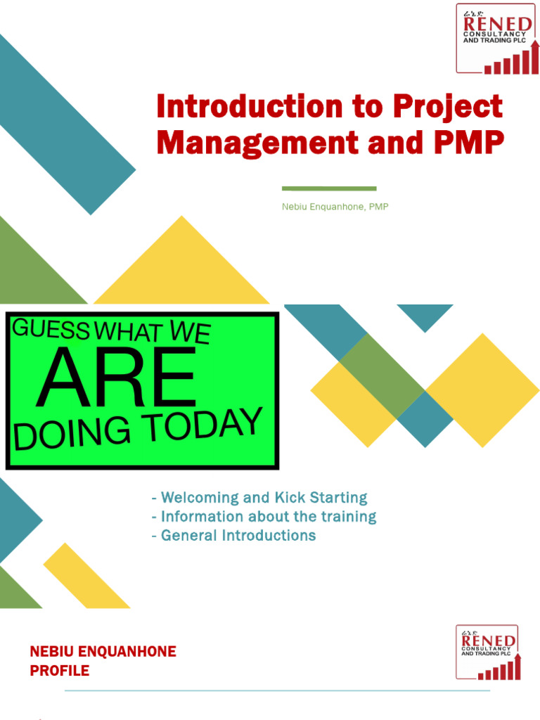 01 Introduction To Project Management Training | PDF | Project Management Professional | Project ...