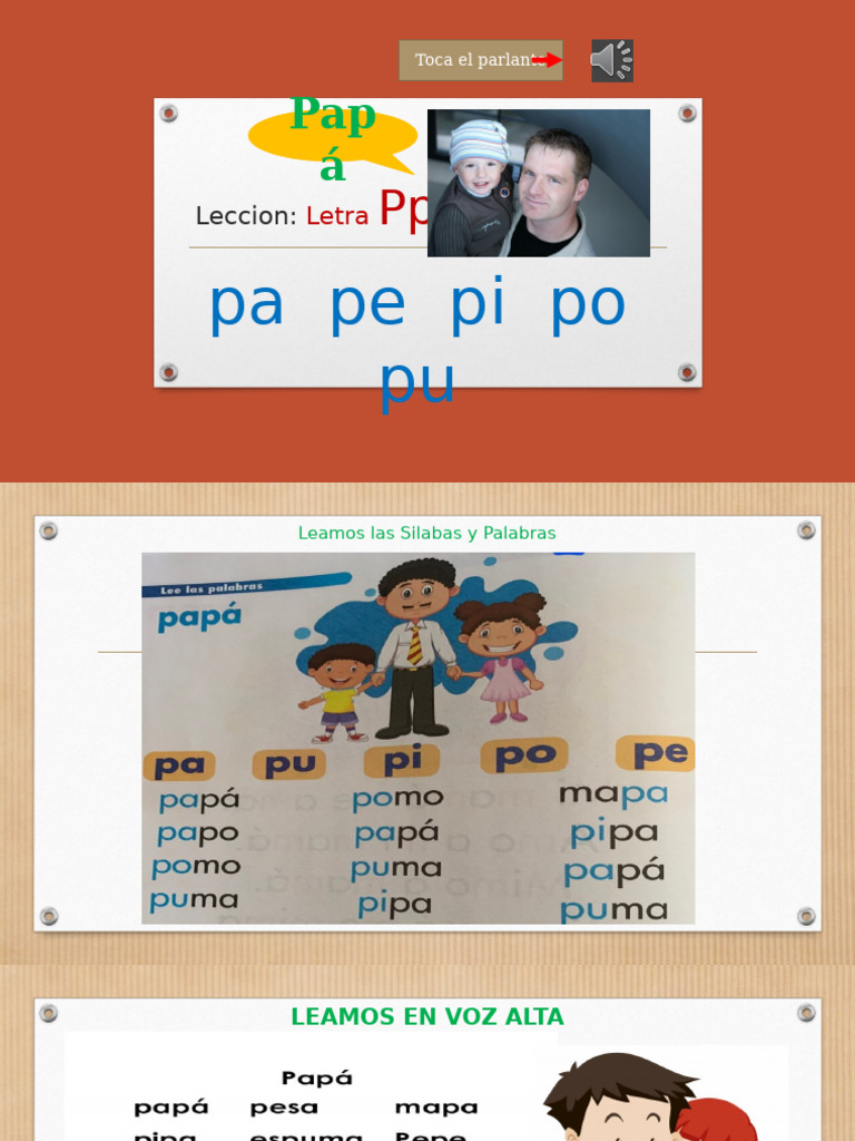 Aprender la Letra Pp y Oraciones | PDF