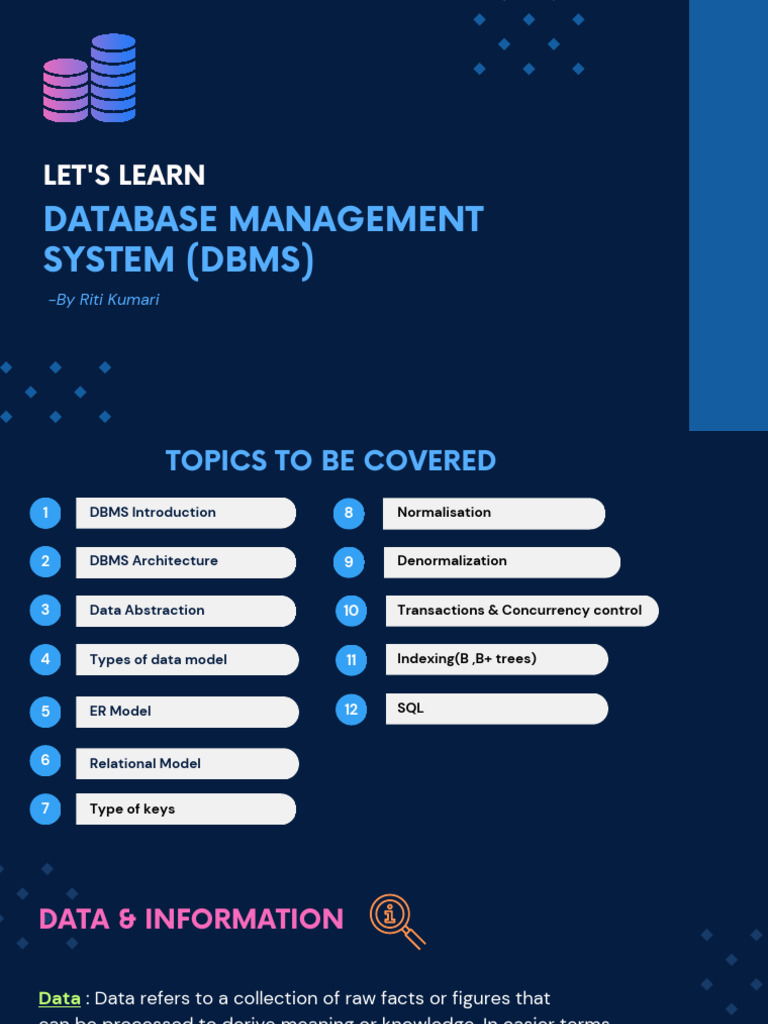 DBMS Series Part-1 | PDF | Relational Database | Relational Model