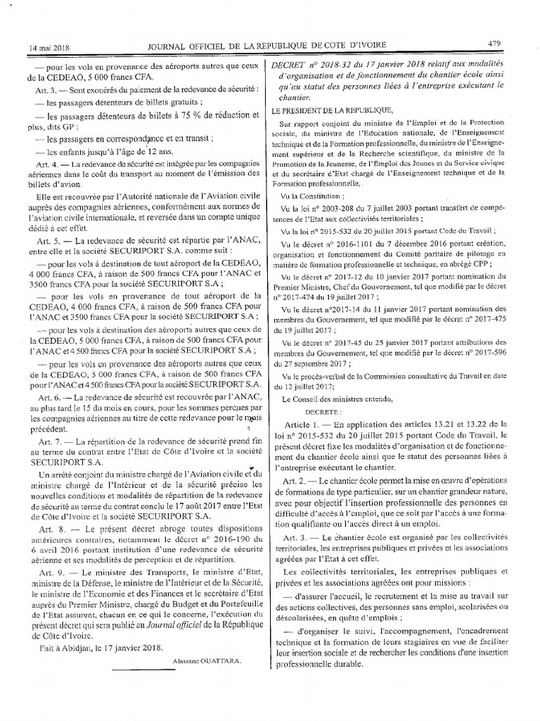Decret Stage | PDF
