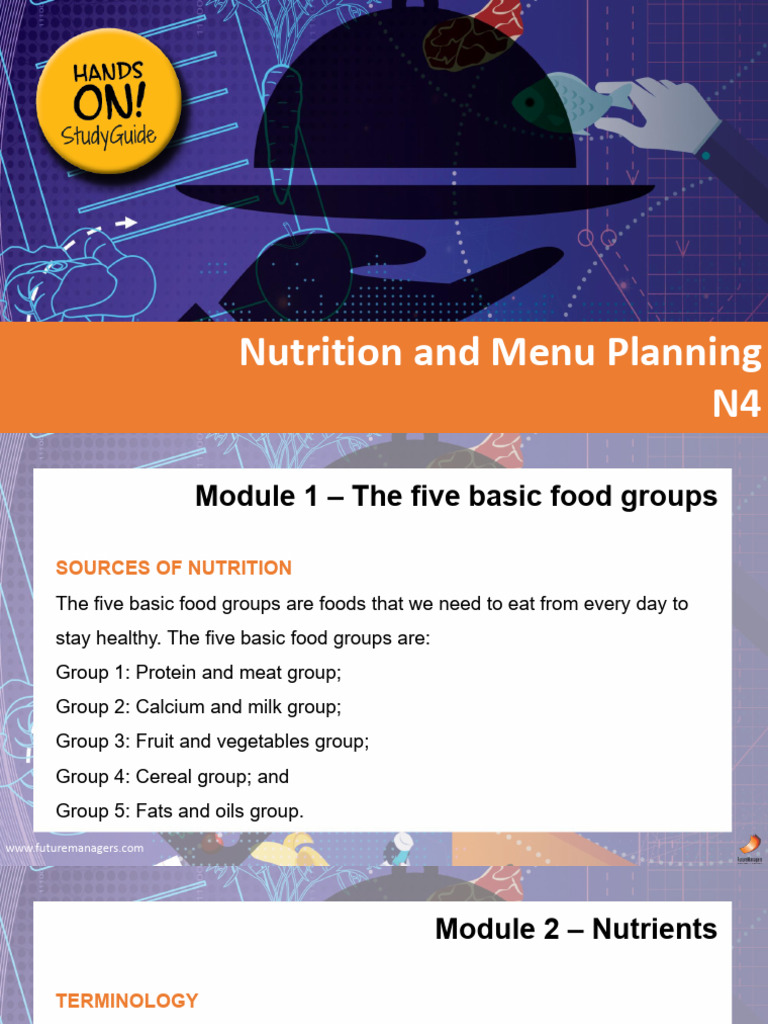 N4 Nutrition and Menu Planning | PDF | Menu | Lunch