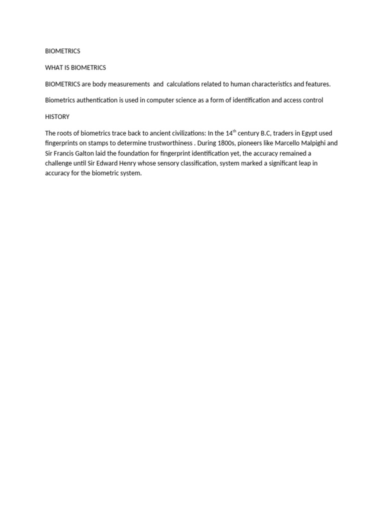 Biometrics | PDF