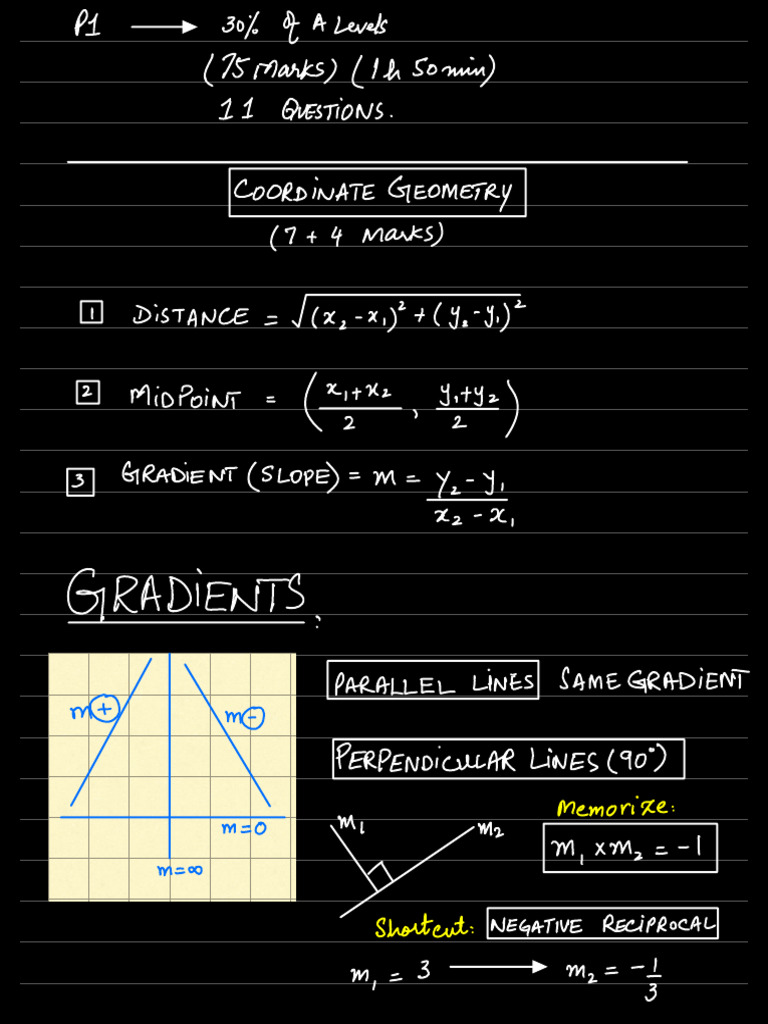p1 Coordinate Geometry | PDF