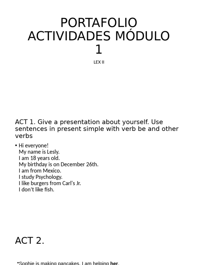LEX 2 ACT MOD1 | PDF