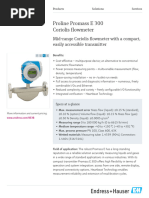 Endress-Hauser Proline Promag P 300 5P3B EN | PDF | Flow Measurement ...