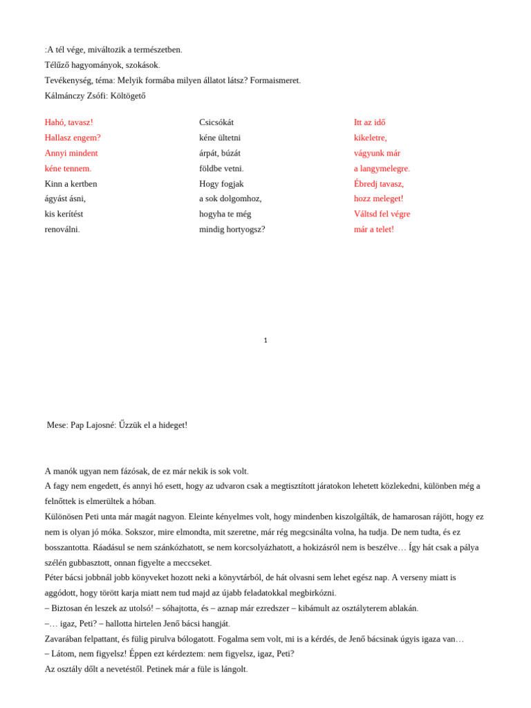 A Tél Vége Kisze Farsang | PDF